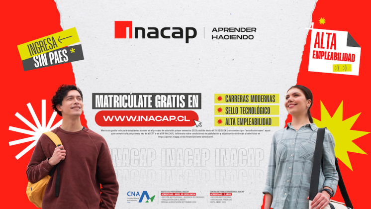 INACAP abre su Proceso de Matrículas 2025 con matrícula gratuita hasta ...